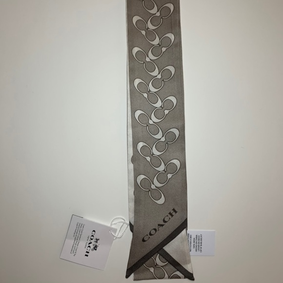 Coach | Accessories | Coach Bias Signature C Silk Twilly | Poshmark